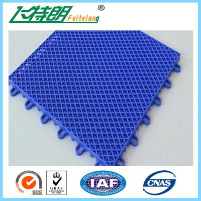 China PP Interlocking Play Mats for Tennis Court Modular Hockey Floor Tiles 30-70 Degree for sale