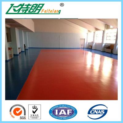 China Waterproof Silicone PU Sport Flooring Material for Indoor Badminton Court 3mm Thickness for sale