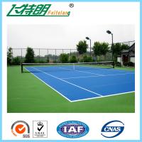 China Outdoor Silicon PU Tennis Court Surfacing Material 3mm 13mm Stable Sports Flooring for sale