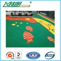 China Non Toxic Recycled EPDM Rubber Gym Mats 8-15mm Thickness for Playground Flooring for sale