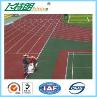 China Recycled Synthetic Rubber Flooring Running Track Surface 13mm Non Toxic for sale