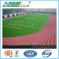 China Recycled Synthetic Rubber Flooring Running Track Surface 13mm Non Toxic for sale