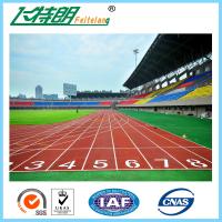 China Recyclable 13 MM Synthetic Rubber Flooring / Running Track Material for sale