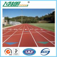 China Recyclable 13 MM Synthetic Rubber Flooring / Running Track Material for sale
