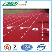 China Environmental - Friendly Jogging Track Material , Spray Coating Surface Athletics Track for sale