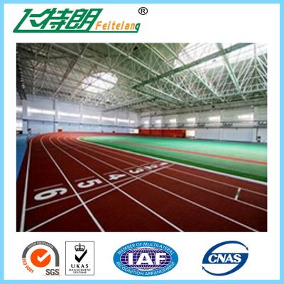 China Environmental - Friendly Jogging Track Material , Spray Coating Surface Athletics Track for sale