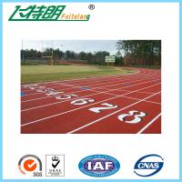 China Polyurethane Athletic Running Track Flooring / Synthetic Rubber Track Flooring Jogging Track for sale