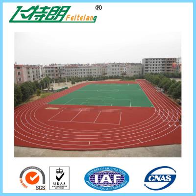 China Imperious Self-Knot Pattern Rubber Running Track Flooring For 400m Standard Stadium Floor IAAF for sale