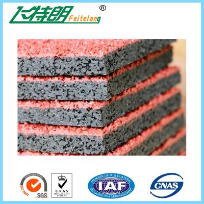 China 13 mm Prefabricated Rubber Playground Mats Artificial Sport Running Track 100 Percent Recycled for sale