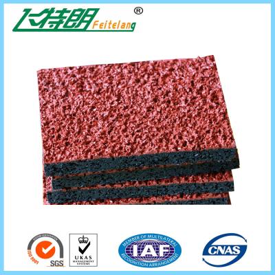 China Athletic Synthetic Rubber Flooring Running Track 13mm Permeable 1.56 Tensile Strength for sale