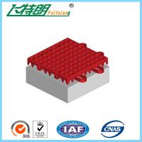 China Basketball Court Rubber Interlocking Flooring 250x250x13mm 2500N Load Capacity for sale