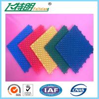 China Basketball Court Rubber Interlocking Flooring 250x250x13mm 2500N Load Capacity for sale