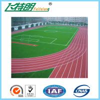 China Durable PU Running Track Flooring 13mm Recycled Rubber Synthetic Prefabricated Sports Floor for sale