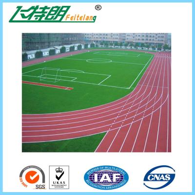 China Durable PU Running Track Flooring 13mm Recycled Rubber Synthetic Prefabricated Sports Floor for sale
