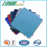China Anti Slip Interlocking Rubber Playground Mats Outdoor Sport Court Floor Tile 2500N Load for sale