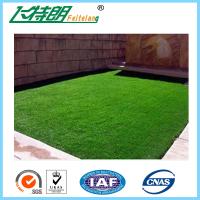 China 3 / 8'' Residential Artificial Turf Grass Diamond Shape PE Or V Shape PE for sale
