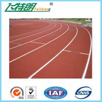 China 13mm Recycled Rubber Running Track Flooring 8 Lines High School Outdoor Sports Surface for sale