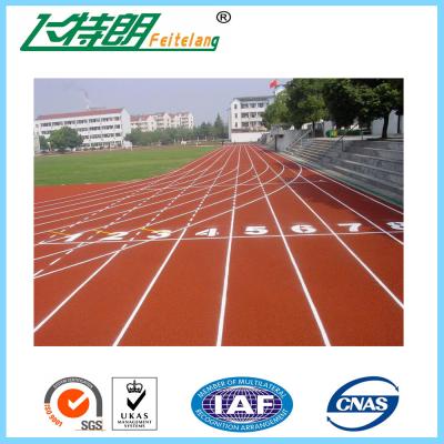 China Polyurethane Rubber Running Track 13mm IAAF Friction 0.64 Athletic Flooring for sale