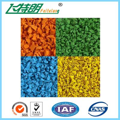 China EPDM Rubber Granules 1-3mm Polyurethane Binder for Athletic Running Track Flooring for sale