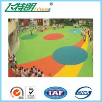 China Colored EPDM Rubber Granules 1-3mm for Outdoor Playground and Athletic Running Track 8-15mm Thickness for sale