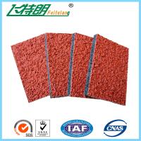 China Spray Coat Athletic Rubber Track Flooring 13mm Synthetic Run Track Mat IAAF Certified for sale