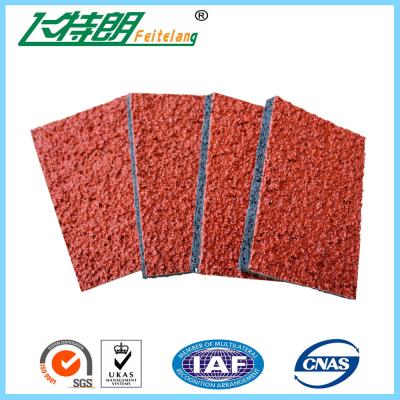 China Spray Coat Athletic Rubber Track Flooring 13mm Synthetic Run Track Mat IAAF Certified for sale