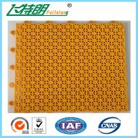 China PP Anti Slip Interlocking Rubber Floor Tiles for Table Tennis Sport 30x30cm for sale