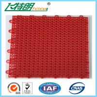 China PP Interlocking Rubber Floor Tiles 2500N Load Modular Hockey Flooring Outdoor Indoor for sale