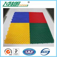 China PP Interlocking Waterproof Badminton Flooring 10 Year Life Custom Color for sale