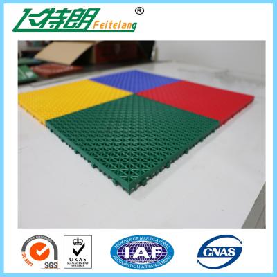 China Interlocking Rubber Floor Tiles for Volleyball Court UV Resistant 8 Year Warranty Easy Install for sale