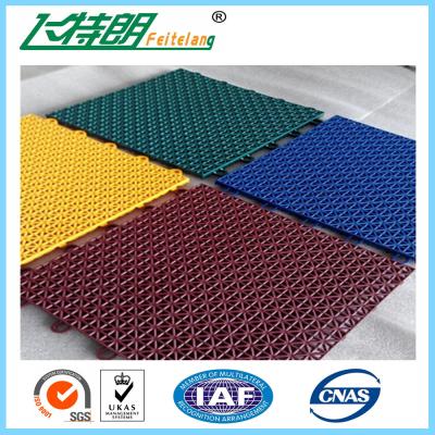 China Multi Used Interlocking Sports Flooring Rubber Playground Tiles Polypropylene for sale