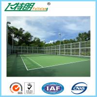 China Feitelang Acrylic Acid Tennis Court Surface Flooring 4 Layer Non Toxic Green Blue Red for sale