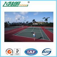 China Feitelang Acrylic Acid Tennis Court Surface Flooring 4 Layer Non Toxic Green Blue Red for sale