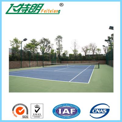China 4mm Thickness Rubber PU Sports Flooring for Volleyball and Tennis Courts for sale
