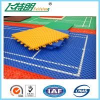 China PP Outdoor Interlocking Removable Playground Rubber Mats 250x250x12.7cm for sale