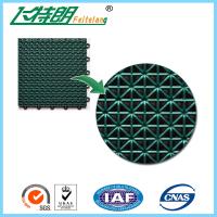 China PP Interlocking Rubber Floor Mats for Tennis Basketball Court 97% Rebound 8-10 Year Warranty for sale