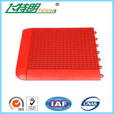 China Outdoor Interlocking Rubber Floor Tiles Kindergarten Playground Plastic Flooring for sale