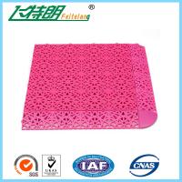 China PP Interlocking Rubber Floor Tiles 25x25cm Sports Swimming Pool Playground Flooring for sale