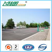 China Environmental Outdoor Athletic Court Polyurethane Sports Flooring Green 5mm Thickness for sale