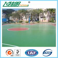 China Silicon PU Athletic Court Floor 8mm Elastic Sports Court Material for Basketball Tennis for sale