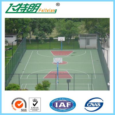China Silicon PU Sports Flooring for Basketball Tennis Court 5mm Thickness for sale