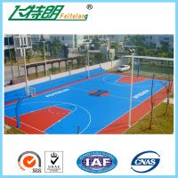 China Silicon PU Sports Flooring for Basketball Tennis Court 5mm Thickness for sale
