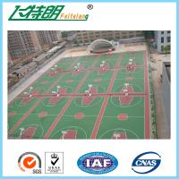 China Acrylic Acid Sports Court Flooring 4 Layer Slip Resistance Basketball Gym Surface for sale