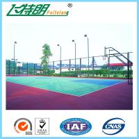 China Acrylic Acid Outdoor Volleyball Basketball Court Flooring 4 Layer Non Toxic Fadeless Surface for sale