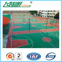 China Acrylic Acid Outdoor Volleyball Basketball Court Flooring 4 Layer Non Toxic Fadeless Surface for sale