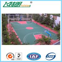 China Acrylic Acid Outdoor Volleyball Basketball Court Flooring 4 Layer Non Toxic Fadeless Surface for sale