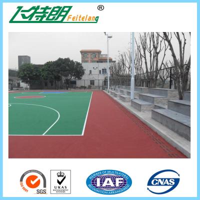 China Feitelang 4-Layer Acrylic Badminton Court Flooring 15mm Cigarette Burn Resistant Outdoor Sports Tiles for sale