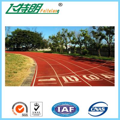 China IAAF Standard 13mm PU Athletic Running Track Material for Outdoor Stadium for sale
