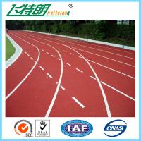 China Permeable Athletic Rubber Running Track Elastic Sports Field Material 10 Year Durability for sale