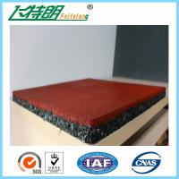 China Childrens Safety Rubber Playground Mat 500x500x25 mm EPDM Anti Slip Flooring for sale